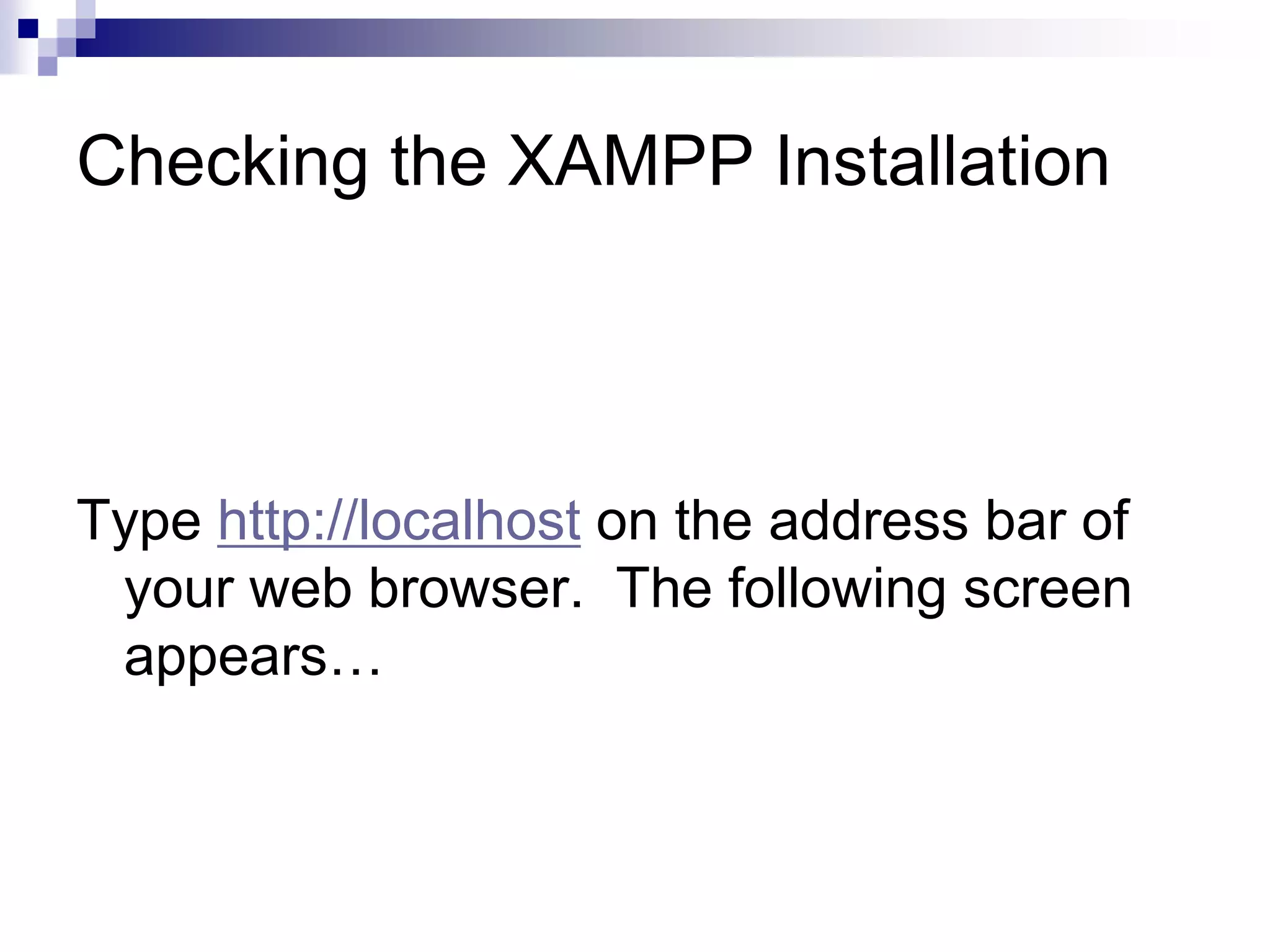 Xampp installation | PDF