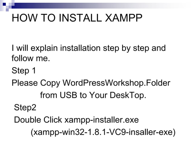 Xampp installation | PDF