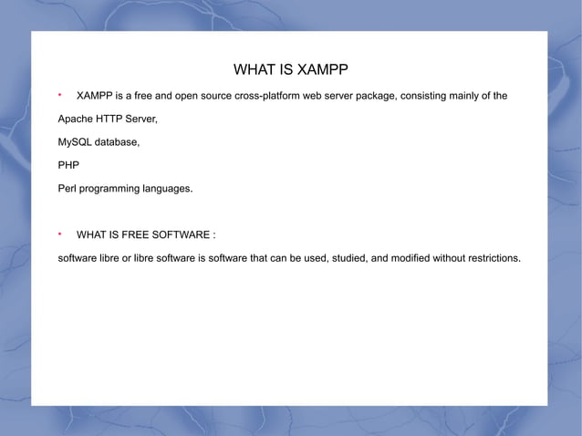 Xampp Ppt Ppt Programming Languages Computing
