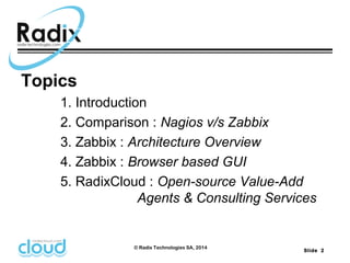 Zabbix introduction ( RadixCloud Radix Technologies SA) | PPT
