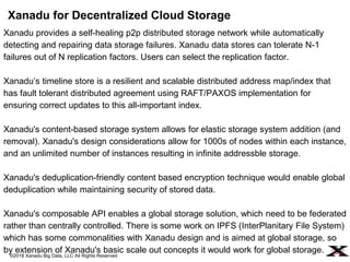 Xanadu Based Blockchain Integration System Development | PPTX