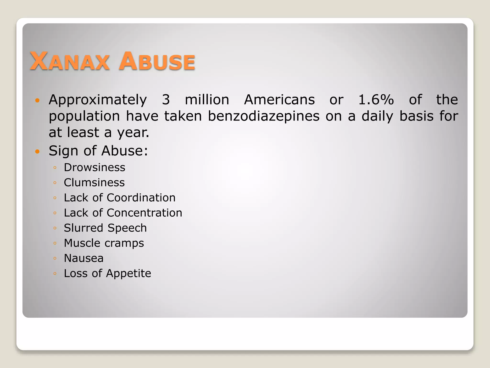 Xanax Medication | PPTX