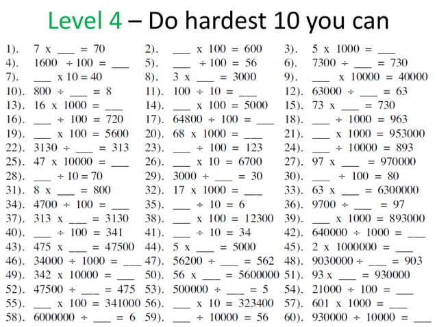 X and dividing by 10, 100 & 1000 basics qr codes | PPT