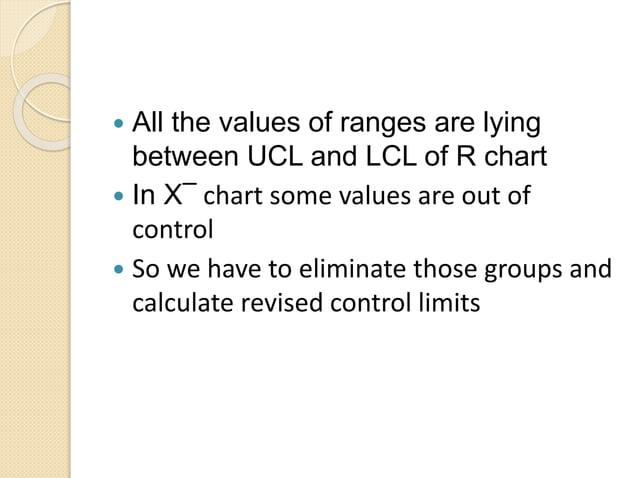 X‾ and r charts | PPTX | Science