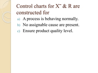 X‾ and r charts | PPTX