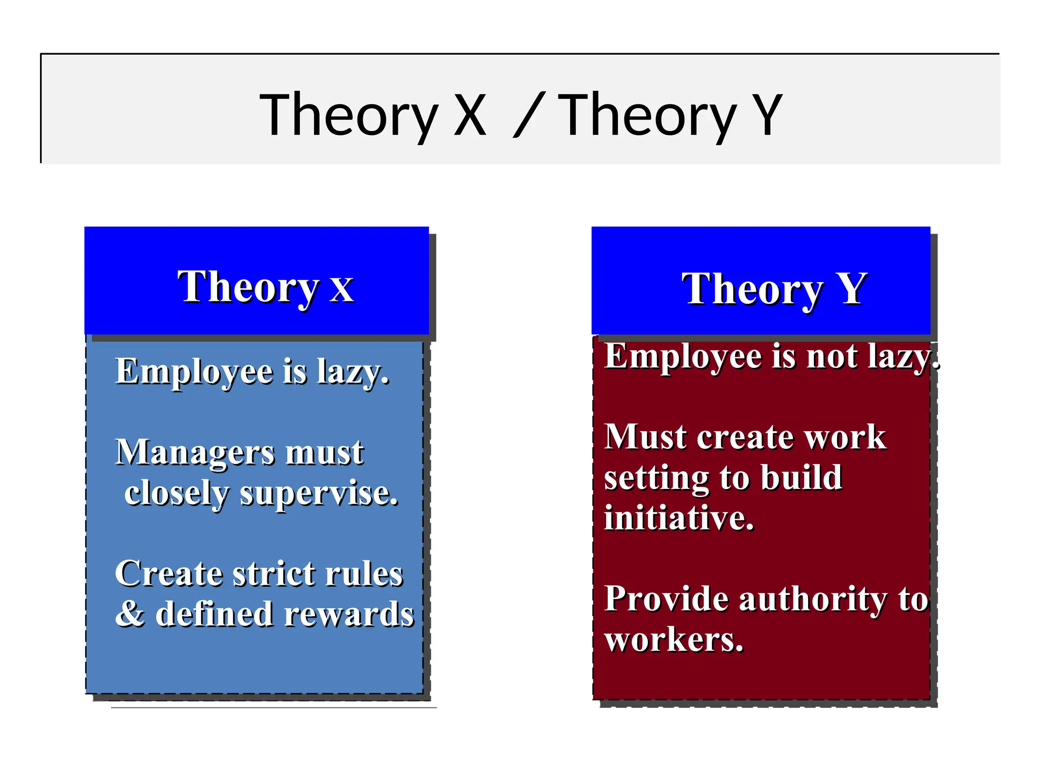X and Y and Management Sciences Theories | PPT