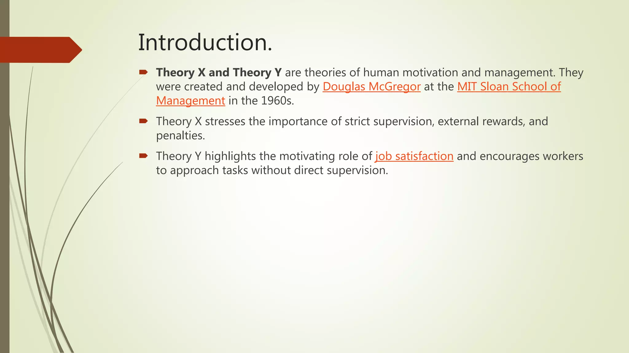 X and y theory | PPTX