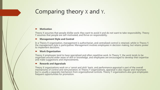X and y theory | PPTX