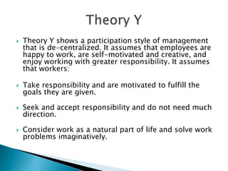 X and y theory presentation | PPTX