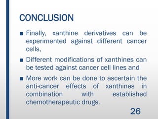 Xanthines and cancer | PDF