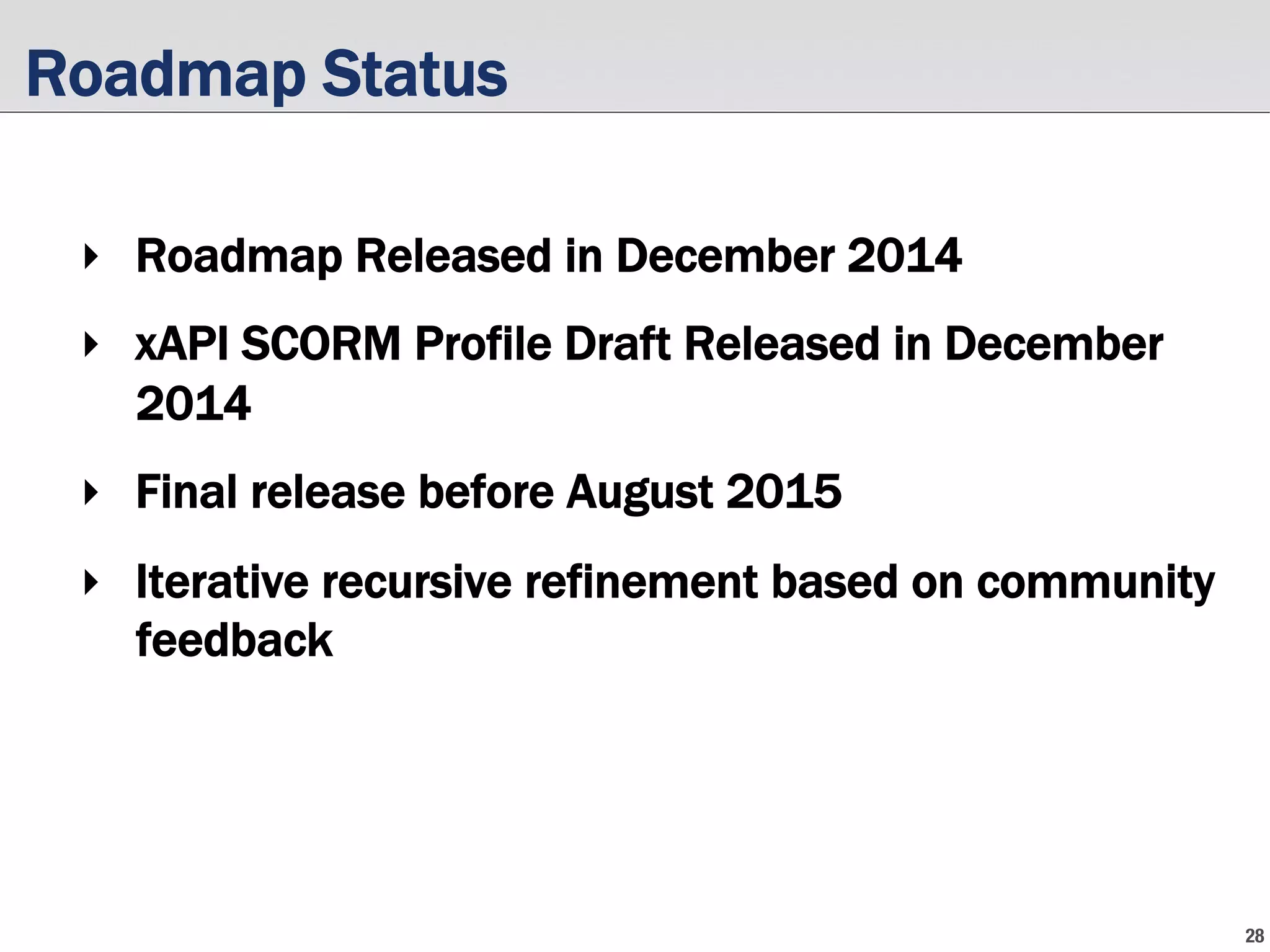 Experience API (xAPI) and the Future of SCORM | PDF