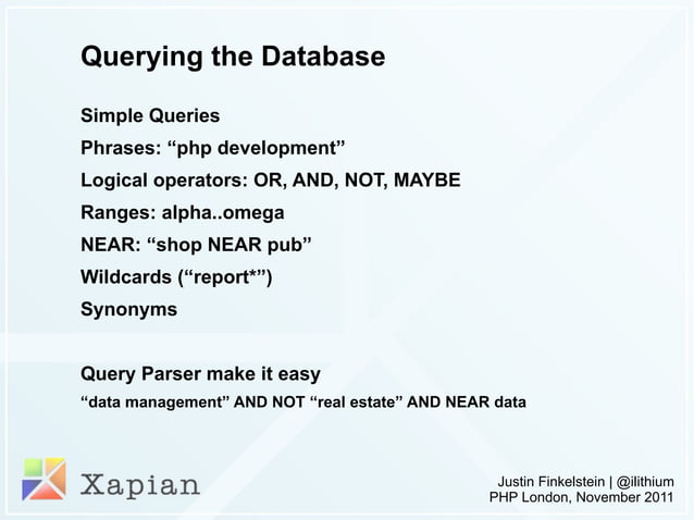 Introducing Xapian | PPT