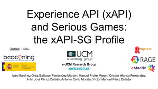 xAPI Application Profile for Serious Games | PPT