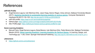 xAPI Application Profile for Serious Games | PPT
