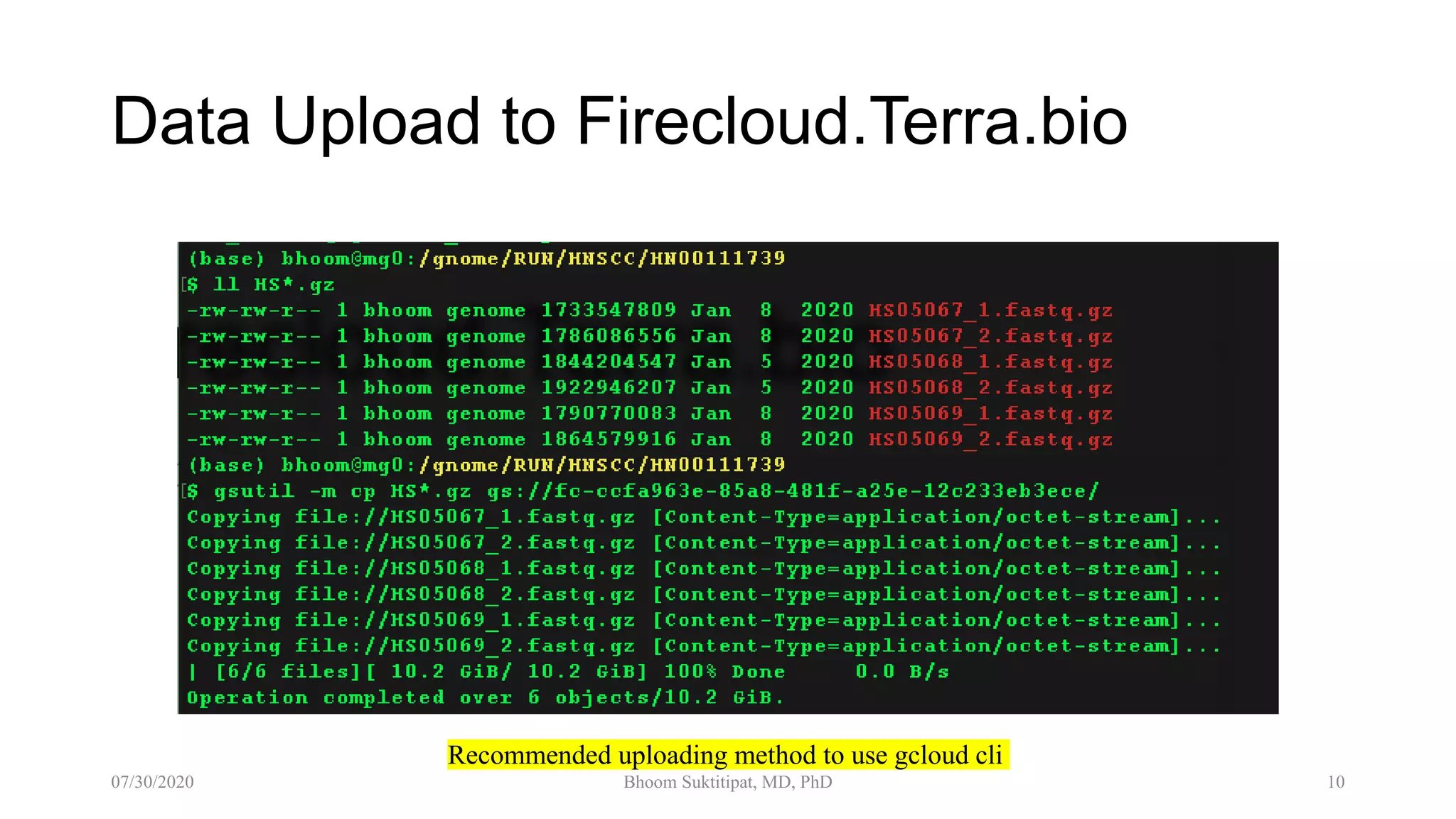 Calling Variant with FireCloud-Terra | PPT
