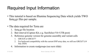 Calling Variant with FireCloud-Terra | PPT