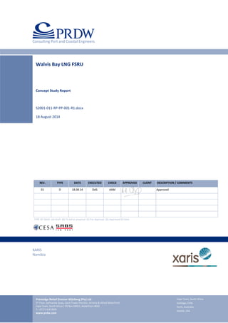 Xaris concept study report- lng costal facility - prdw | PDF