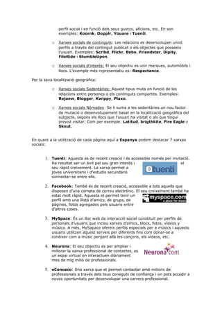 Xarxes Socials | PDF