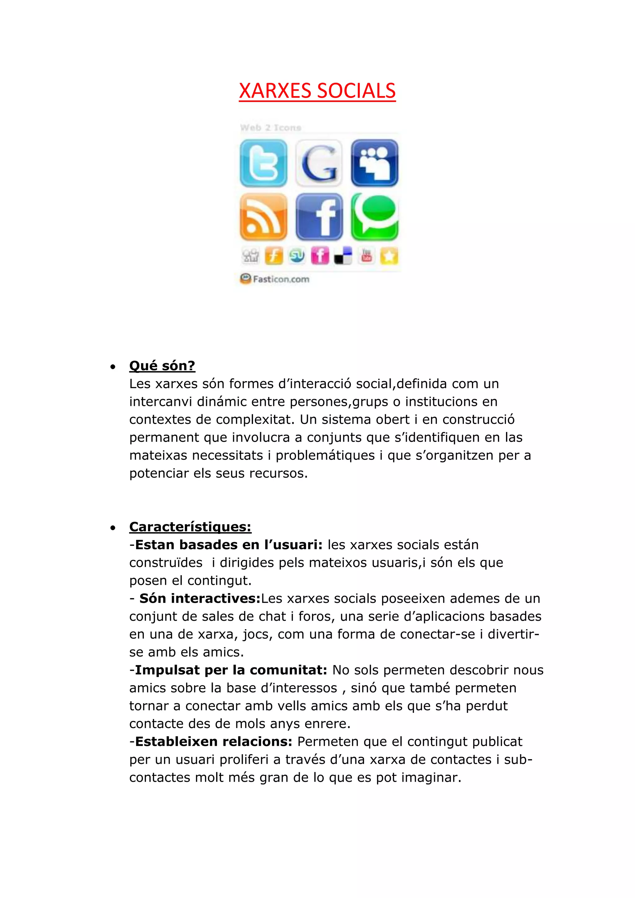 Xarxes Socials | DOCX