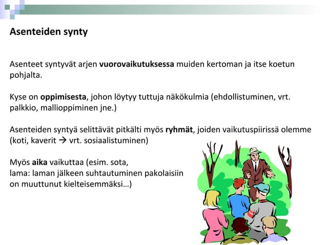 Asenteiden synty | PPT