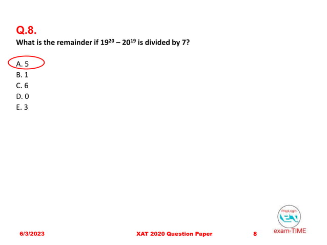 XAT 2020 Question Paper.pptx