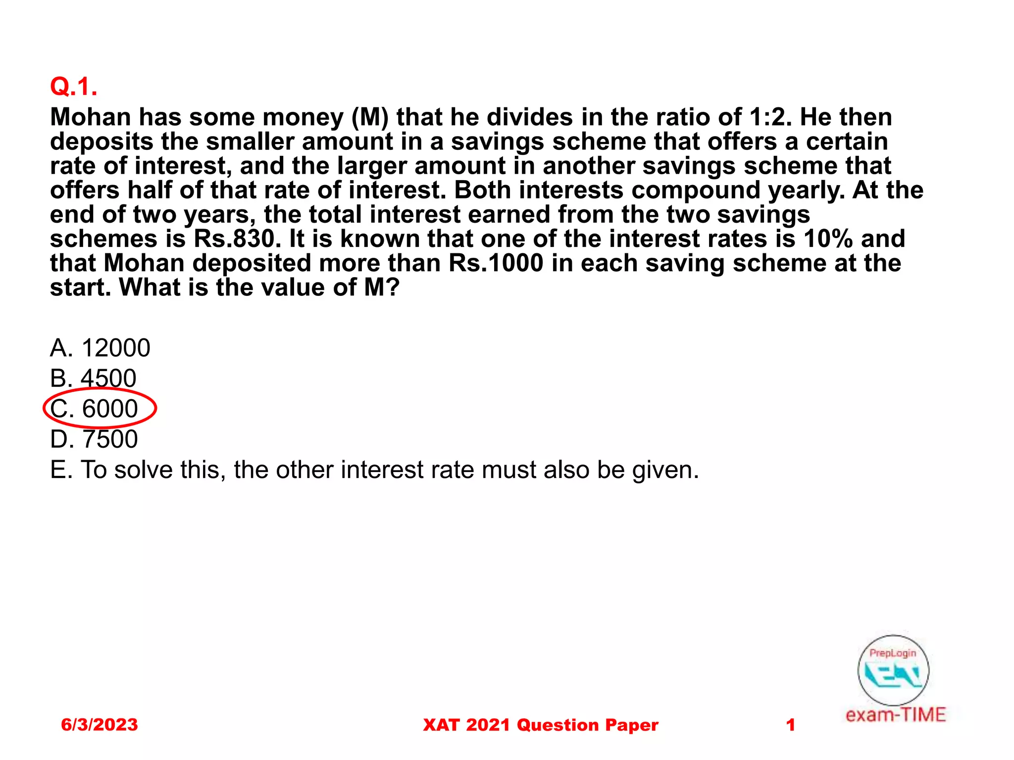 XAT 2021 Question Paper.pptx