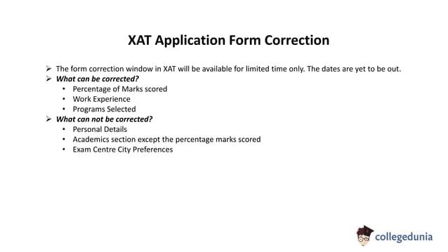 Xat Application Form Presentation | PPT