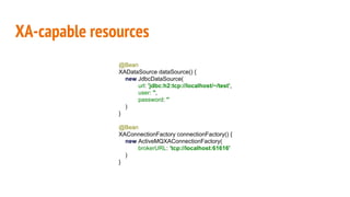 Xa transactions over camel routes | PPT