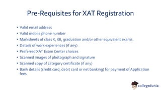 XAT Registration 2018 | PPT