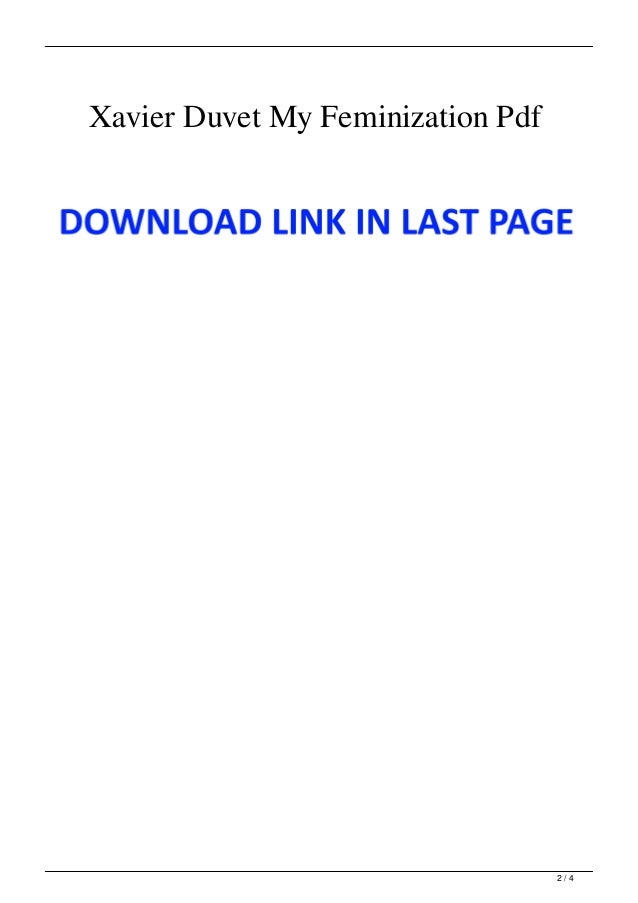 Xavier Duvet My Feminization Pdf