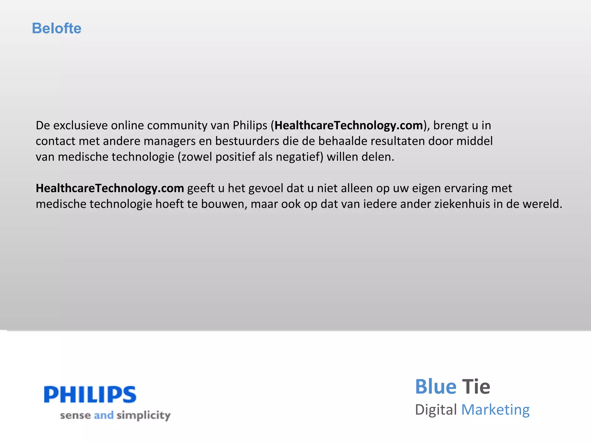 Xavier halfhide - Philips presentatie | PPT