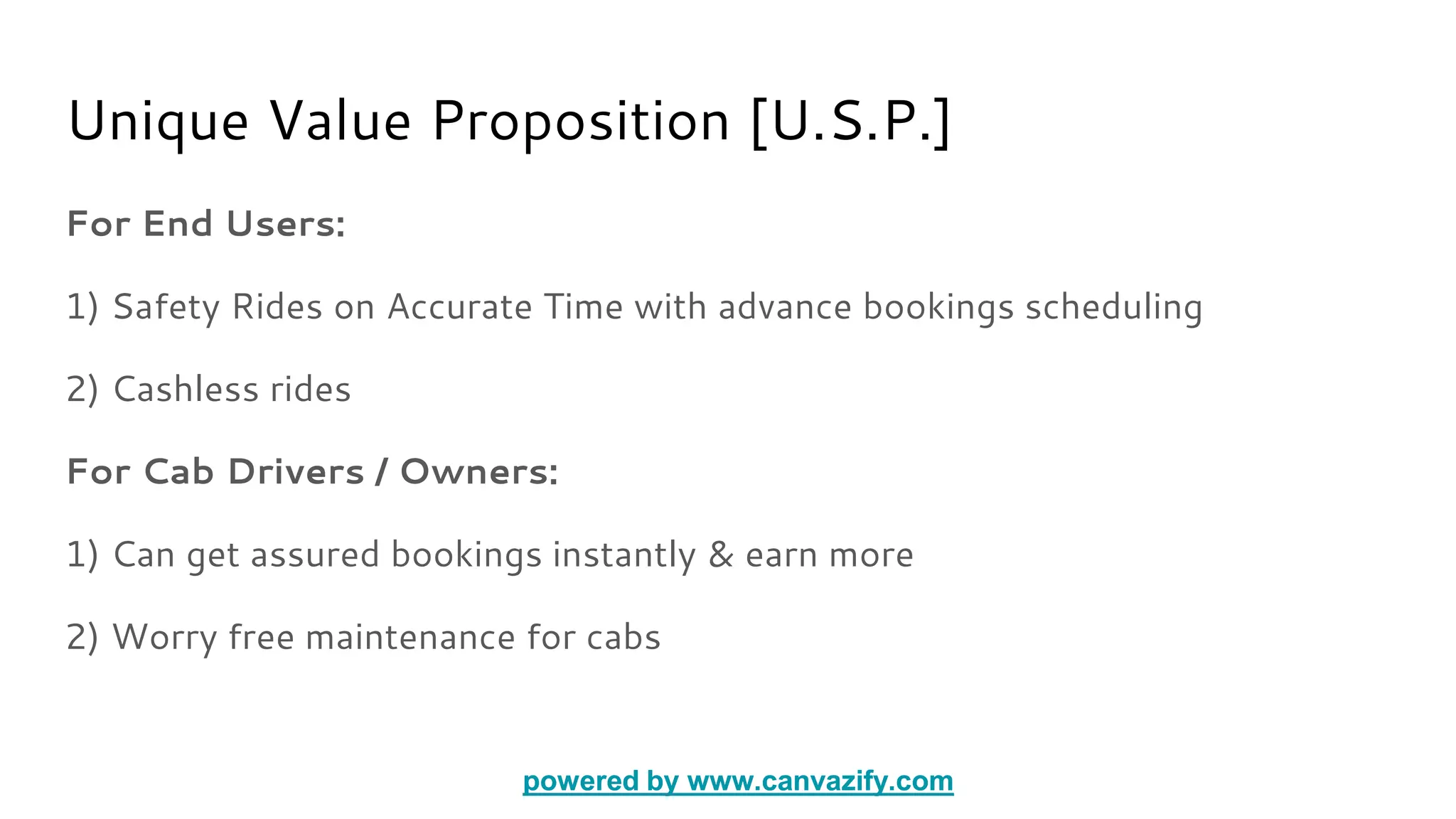 Business Model Canvas of Ola Cabs by Akshay Nahar | PPTX