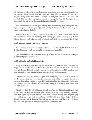 Xay dung dinh huong cac loai hinh du lich sinh thai tai sapa doi voi khach du lich quoc te | PDF