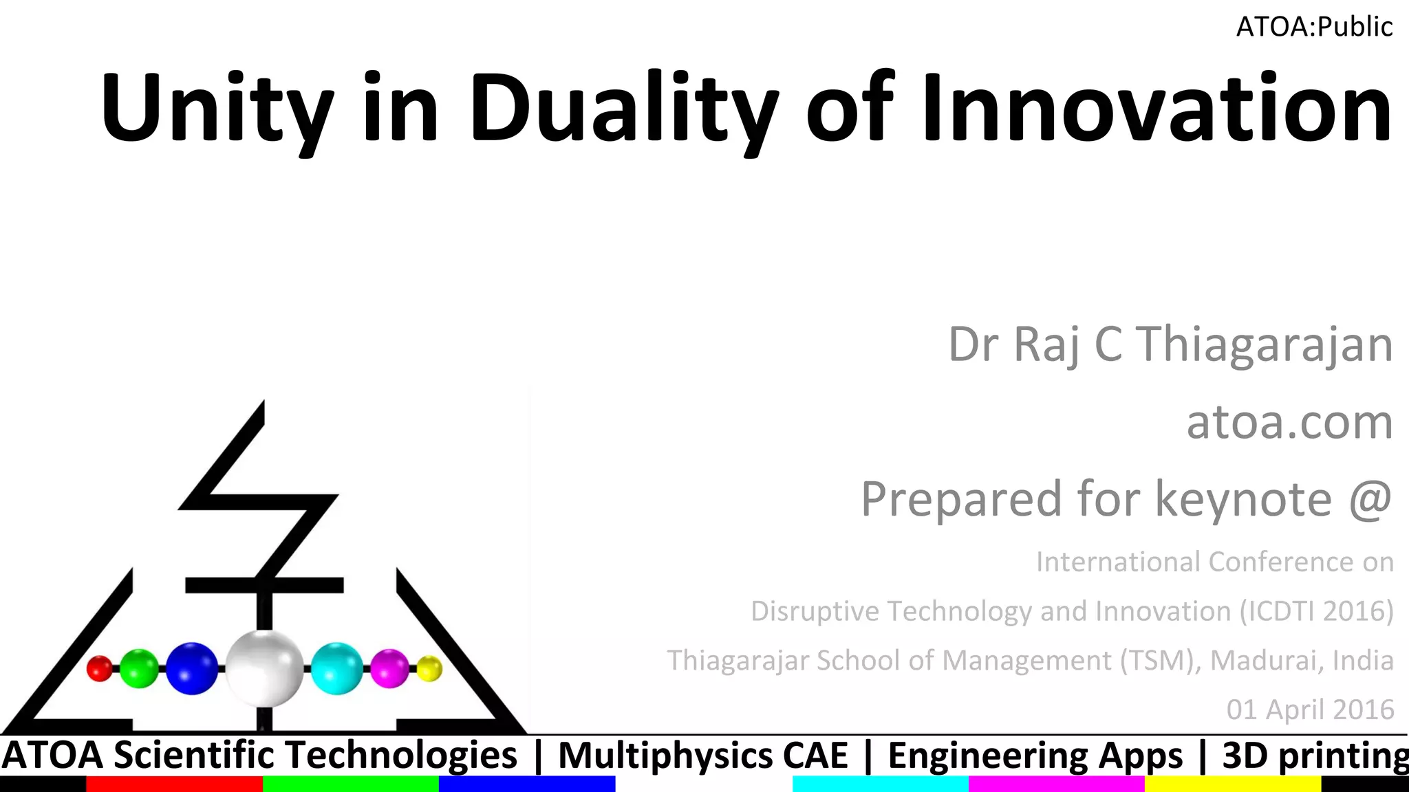 Unity in innovation duality for Engineering Innovations | PPT