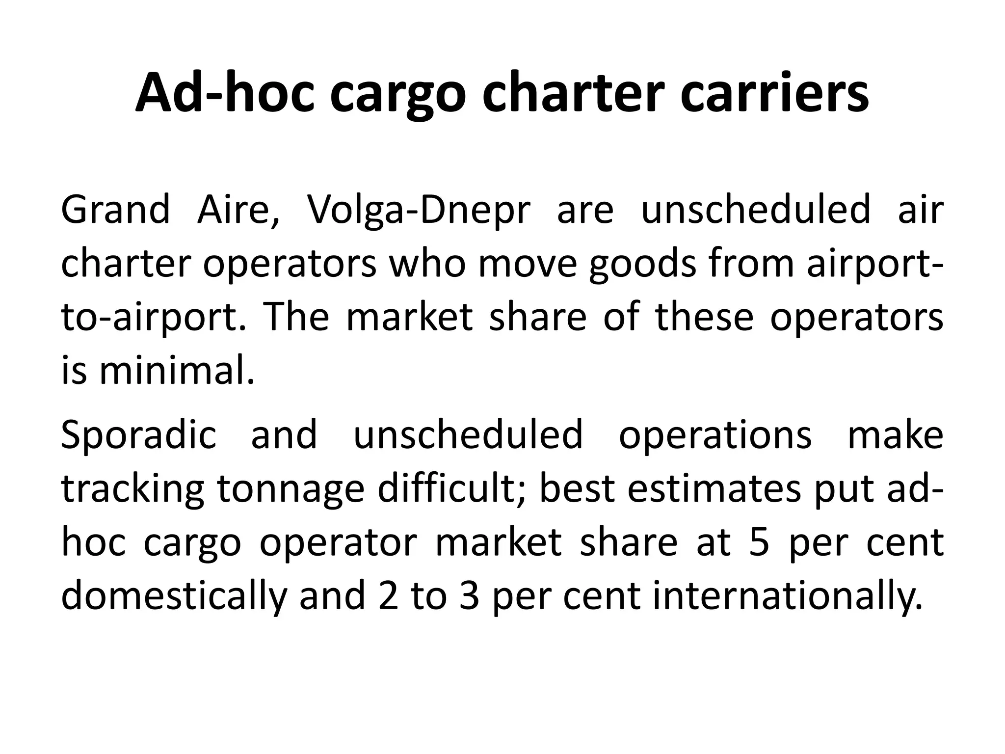 Air cargo overview ppt | PPTX