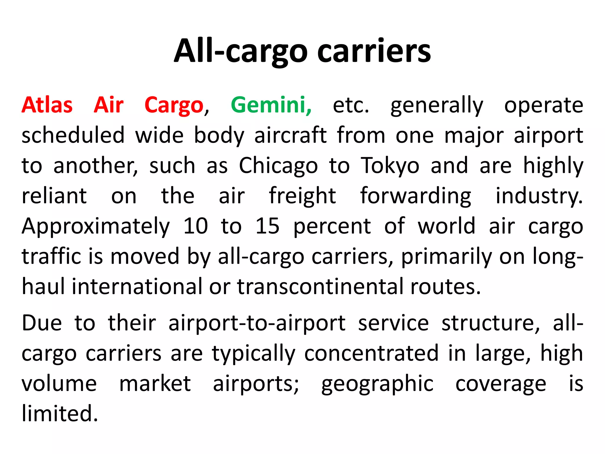 Air cargo overview ppt | PPTX