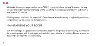 Instruction manual | Hawke XB30 Compact | Optics Trade | PDF