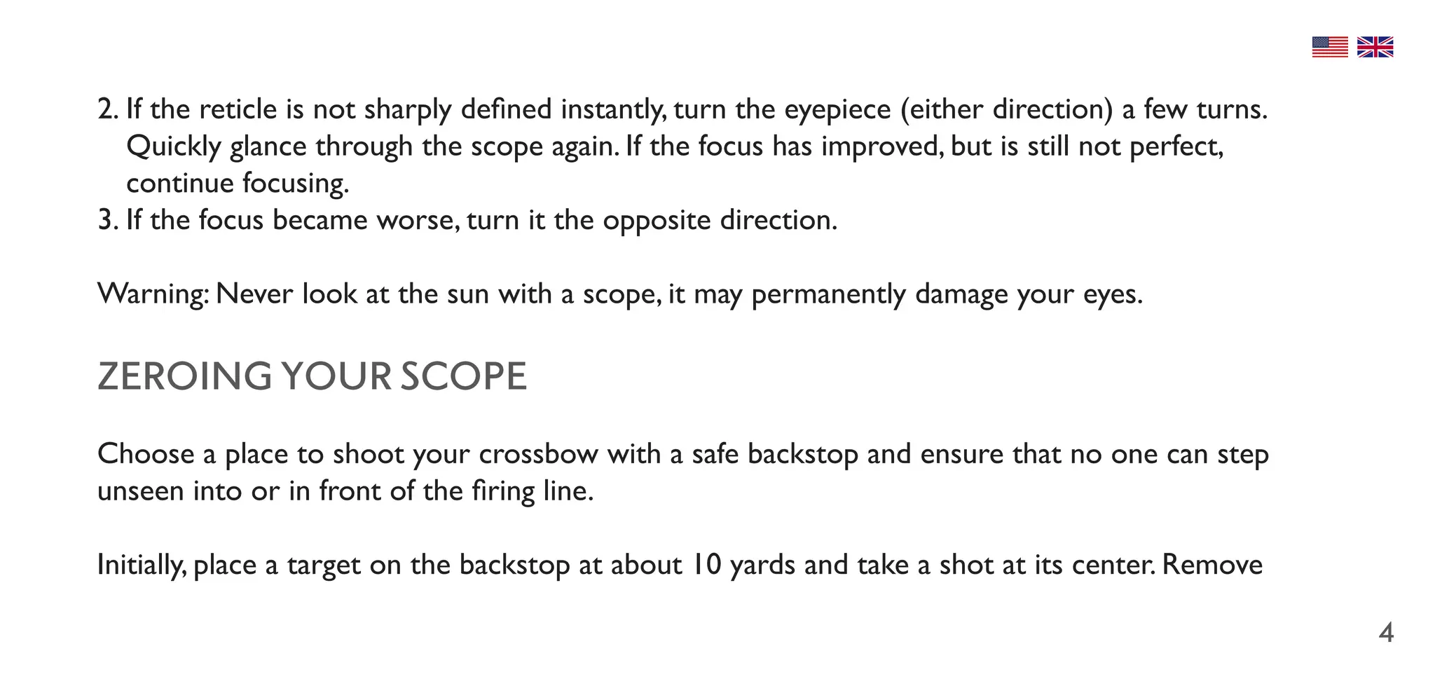 Instruction manual | Hawke XB30 Pro | Optics Trade | PDF