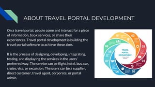 Travel portal development | PPTX | Web Development | Internet