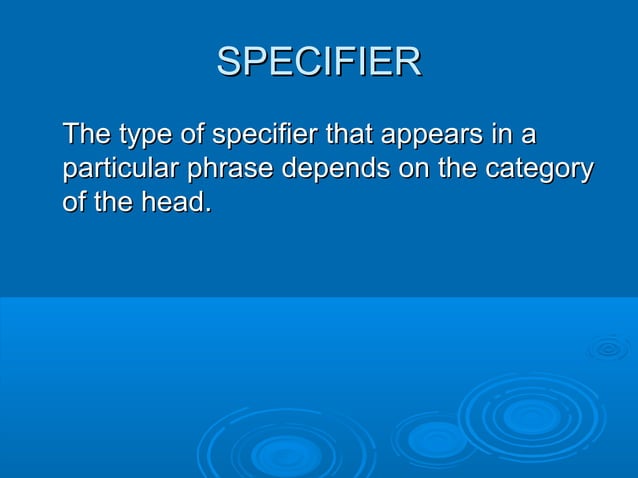 X bar schema | PPT