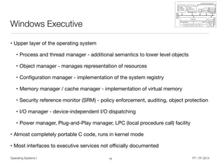 Operating Systems 1 (4/12) - Architectures (Windows) | PDF | Operating Systems | Computer ...