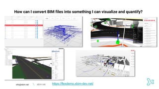 xbim Flex: taking the xbim toolkit into the cloud | PPTX