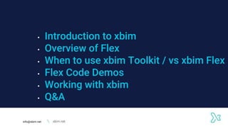 xbim Flex: taking the xbim toolkit into the cloud | PPTX