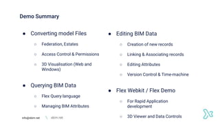 xbim Flex: taking the xbim toolkit into the cloud | PPTX