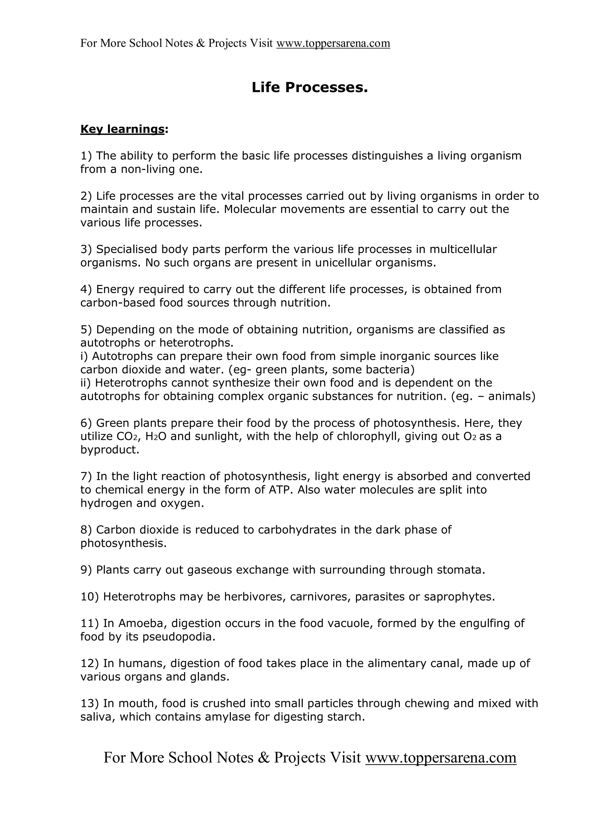 X biology full notes chapter 1 | PDF