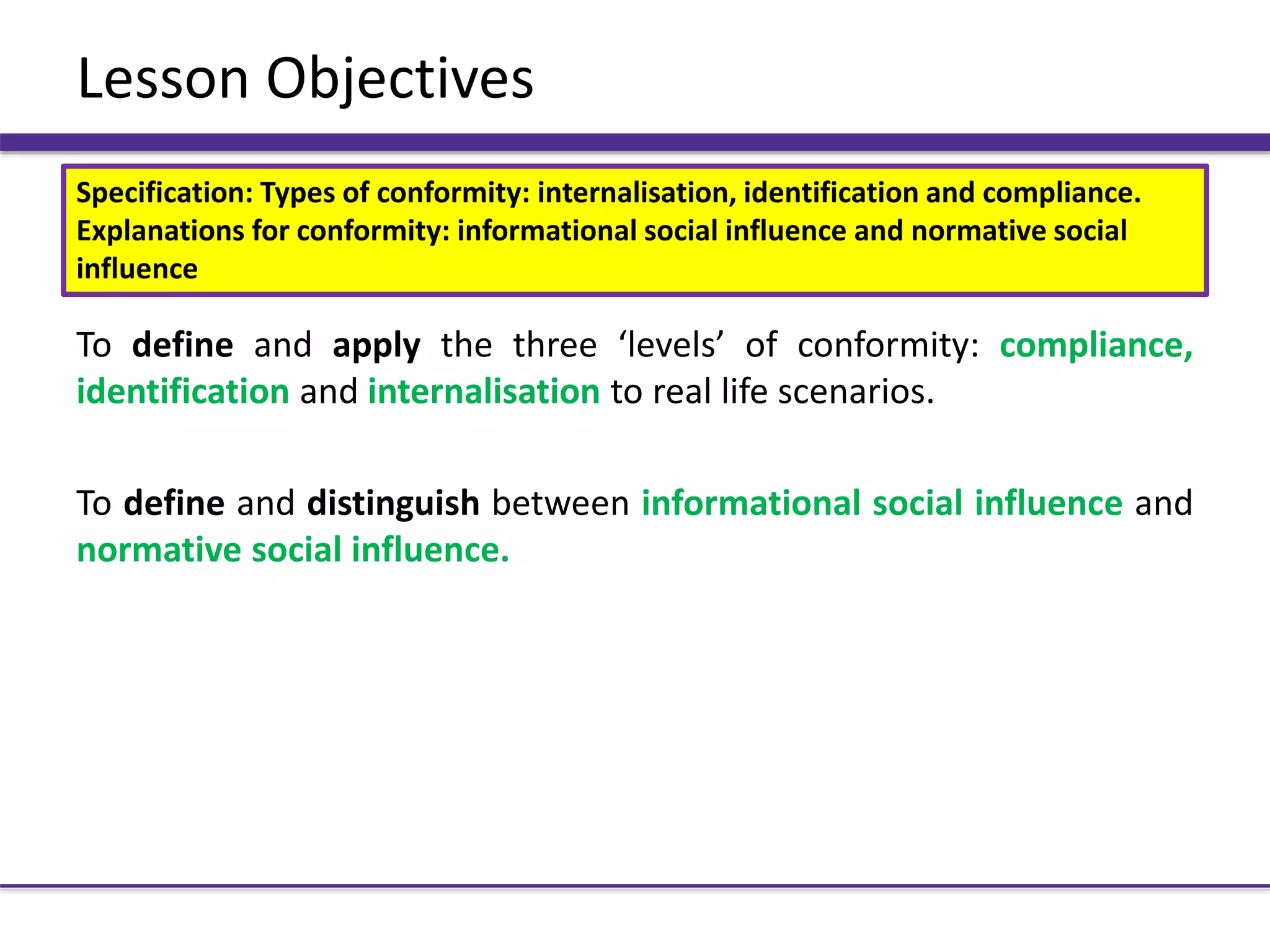 01 types of conformity power point | PPTX