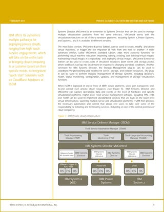 PRIVATE CLOUDS FLOAT WITH IBM SYSTEMS AND SOFTWARE | PDF | Cloud Computing | Internet