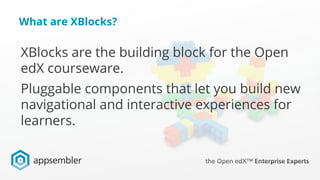 A Survey of XBlocks for extending Open edX | PDF