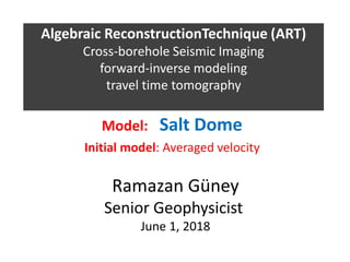 ART Cross-borehole Seismic Imaging of Salt Dome Model | PPT