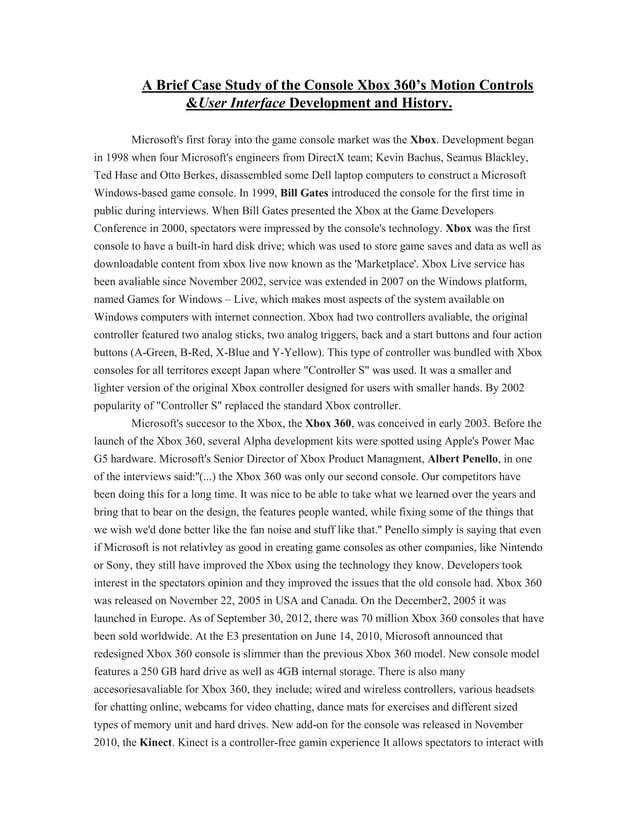 Xbox | PDF